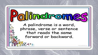 Palindrome_slideshare_english_grammar | PPTX