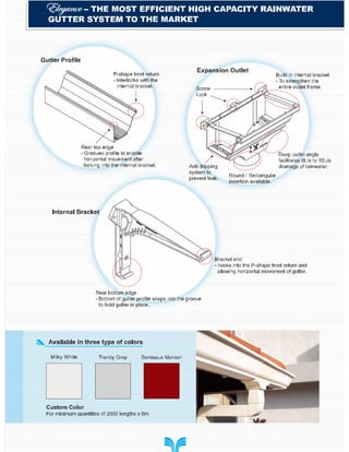 PALING - ELEGANCE RAIN WATER GUTTER SYSTEMS | PDF | Home Appliances ...