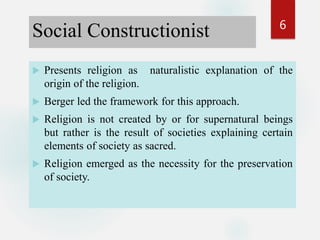 Sociology and Religion: Religion as a Social Institution | PPTX