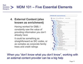 MDM 101, Palladium's "Decisions, Information & Governance 2008" | PPT