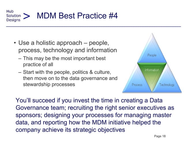 MDM 101, Palladium's "Decisions, Information & Governance 2008" | PPT