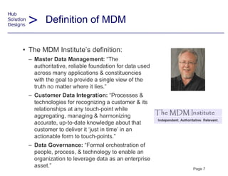 MDM 101, Palladium's "Decisions, Information & Governance 2008" | PPT