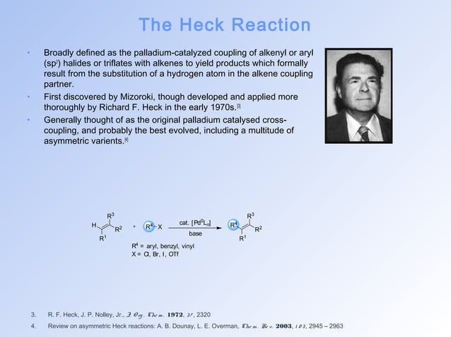 Palladium catalysed reactions in synthesis | PPT | Chemistry | Science