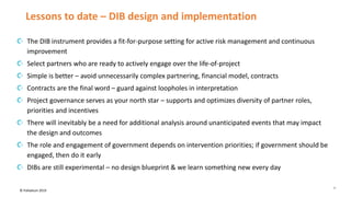 Innovative Financing Mechanisms and Effective Management of Risk for ...