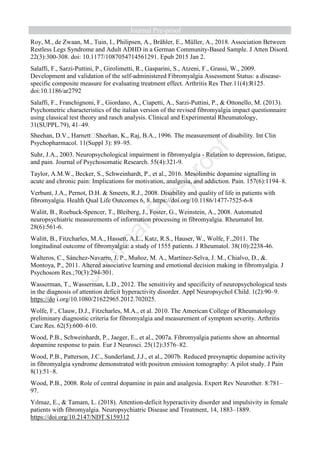 Adult Attention Deficit Hyperactivity Disorder in Patients with ...