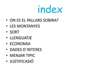 Pallars sobira (sort) ultim | PPT