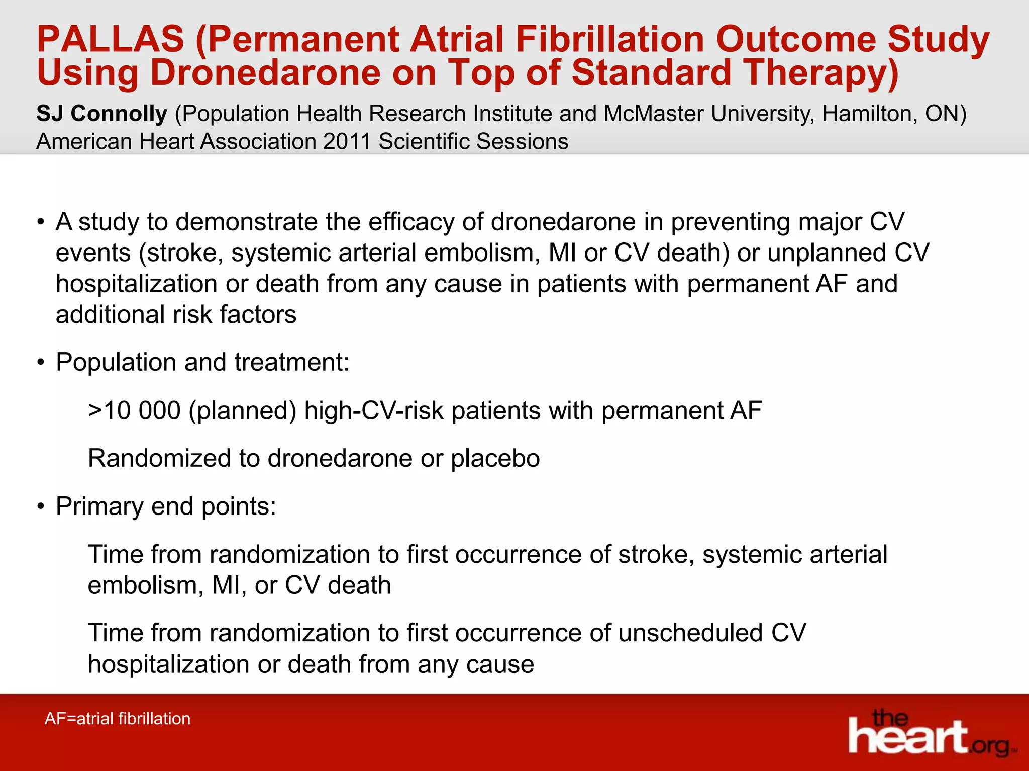 PALLAS trial - Summary & Results | PDF