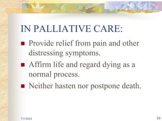 pallative care/ end of life care practices | PPT