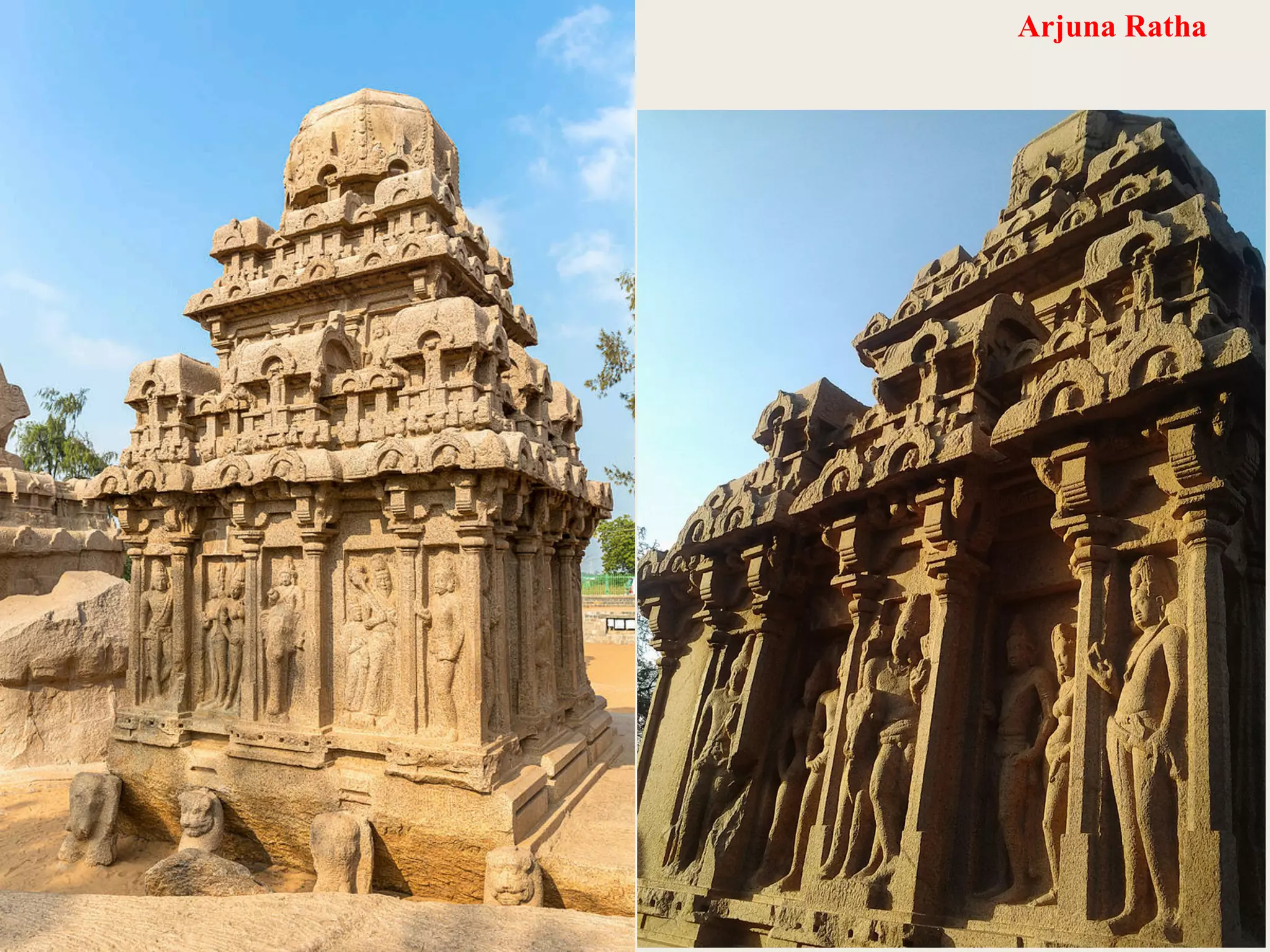 Architecture of Pallava Rathas of Mahabalipuram | PDF