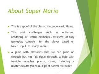 android mario project | PPTX