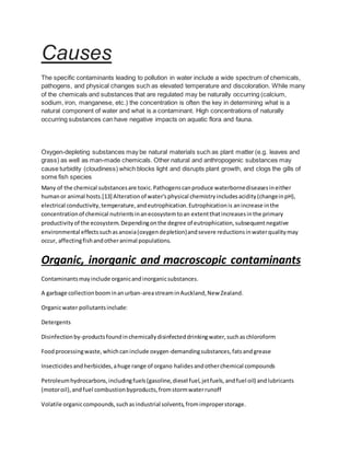 Pallavi article water pollution | DOCX