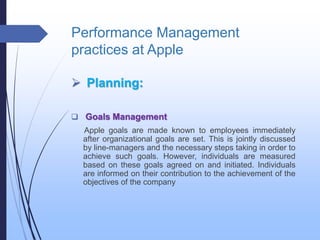 Performance management practices of Apple | PPTX