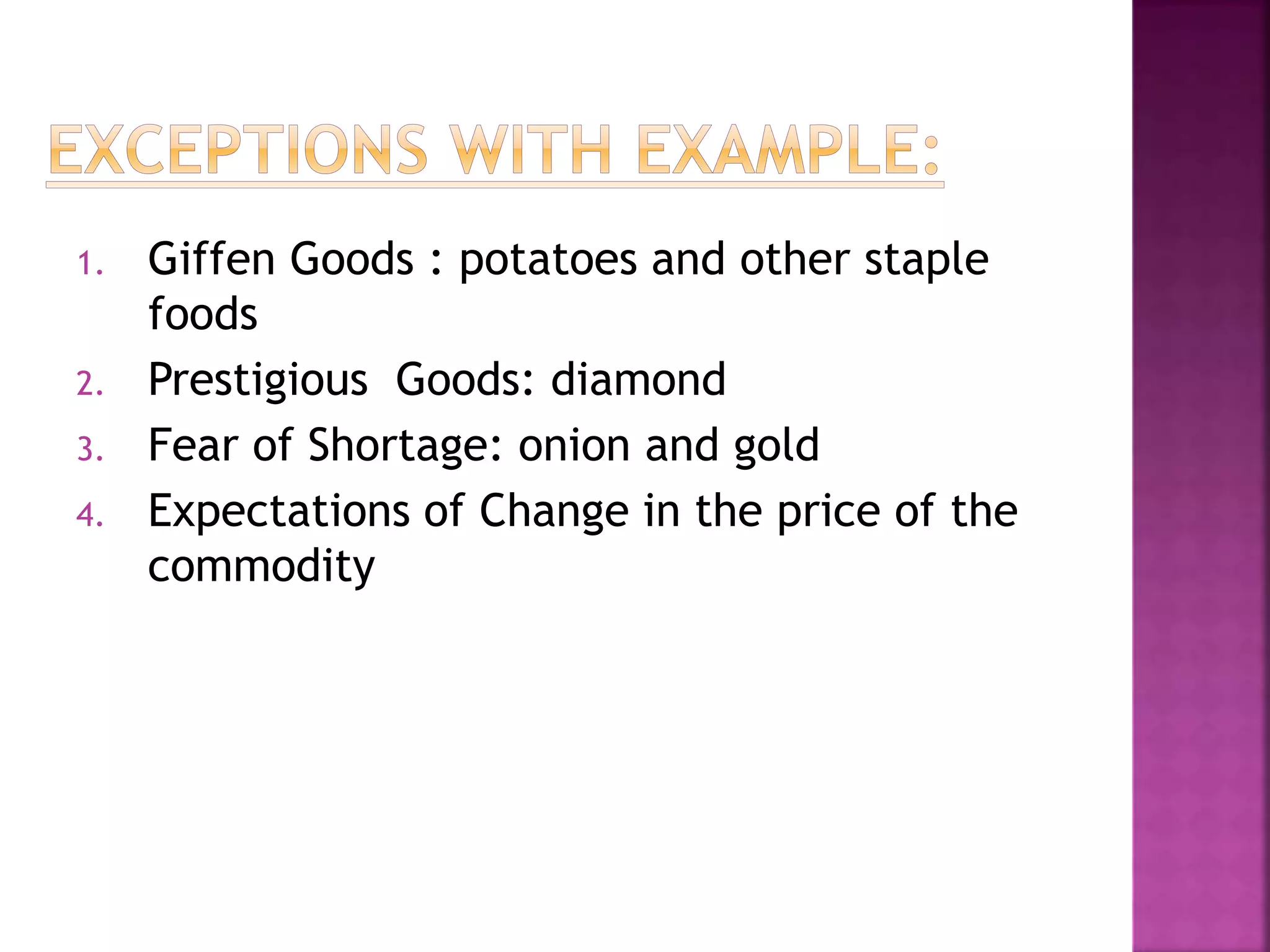 Law of Demand & its exceptions | PPTX