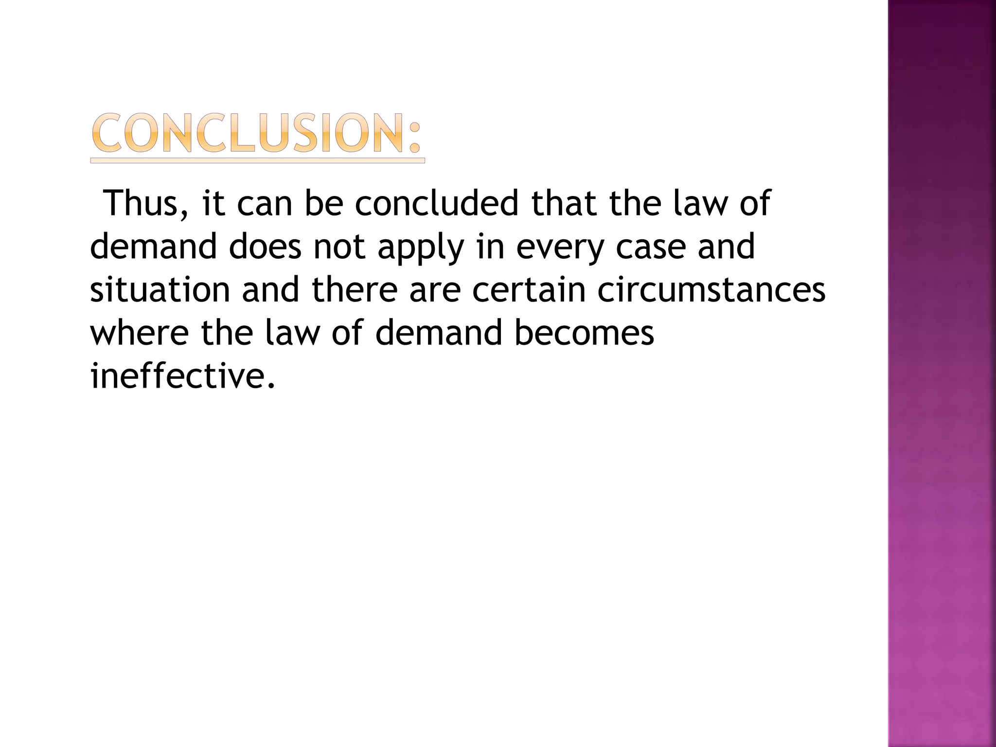 Law of Demand & its exceptions | PPTX