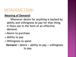 Law of Demand & its exceptions | PPTX