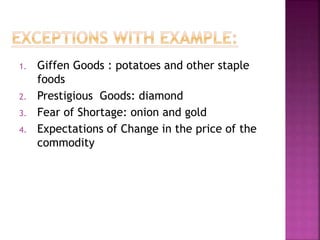 Law of Demand & its exceptions | PPTX