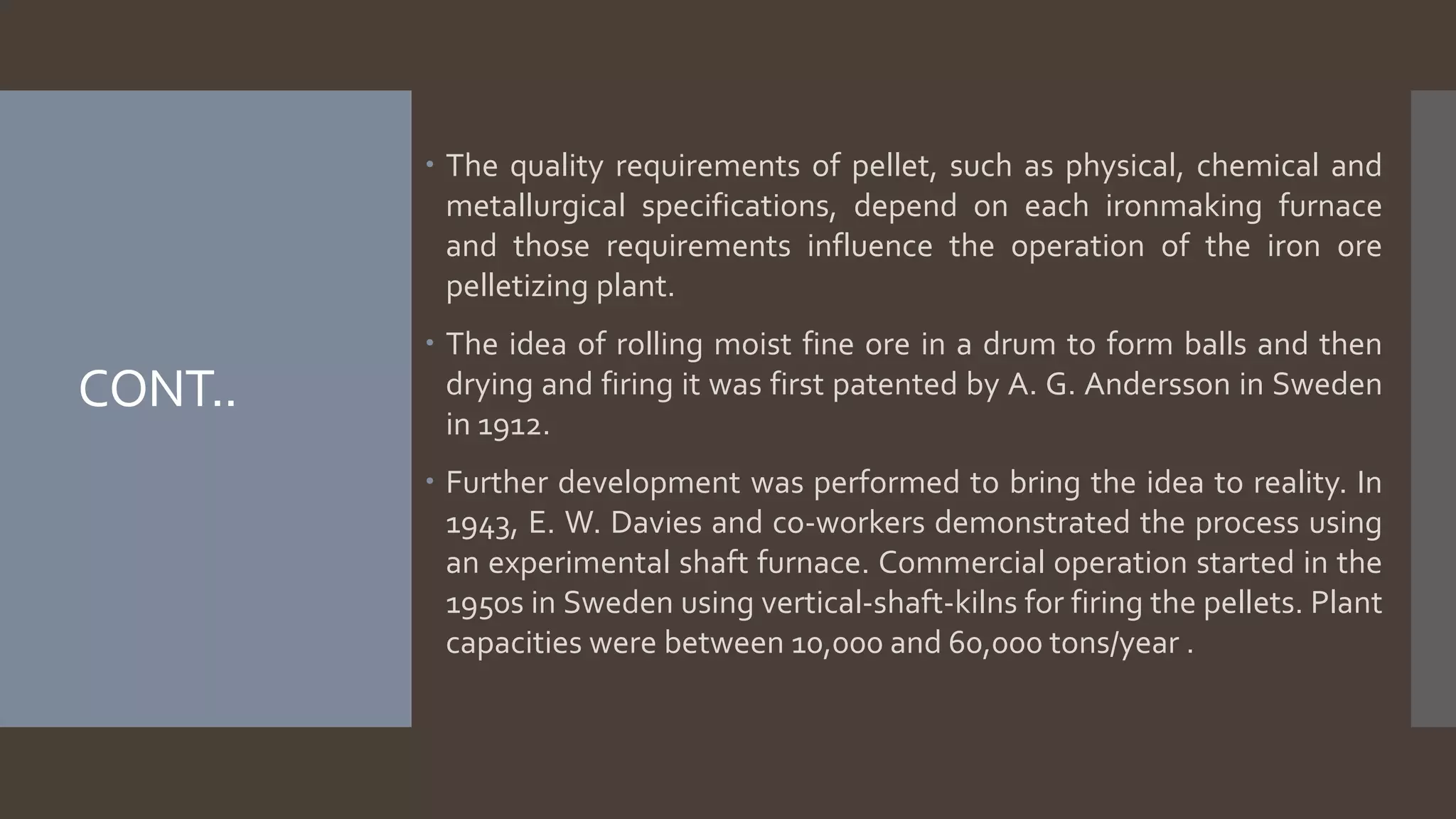 Iron making - Palletization process- Types of palletizers | PDF