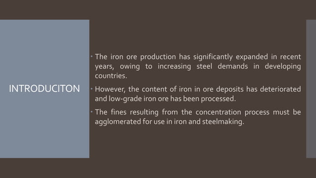 Iron making - Palletization process- Types of palletizers | PDF ...