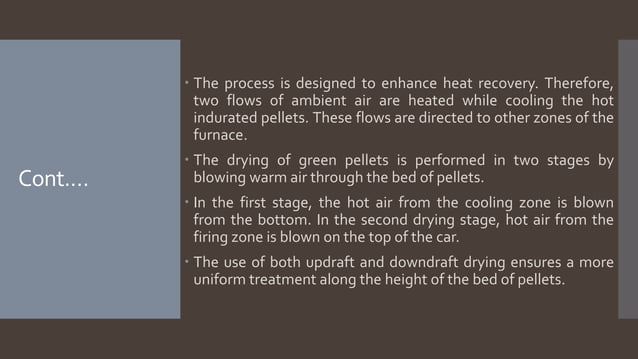 Iron making - Palletization process- Types of palletizers | PDF ...