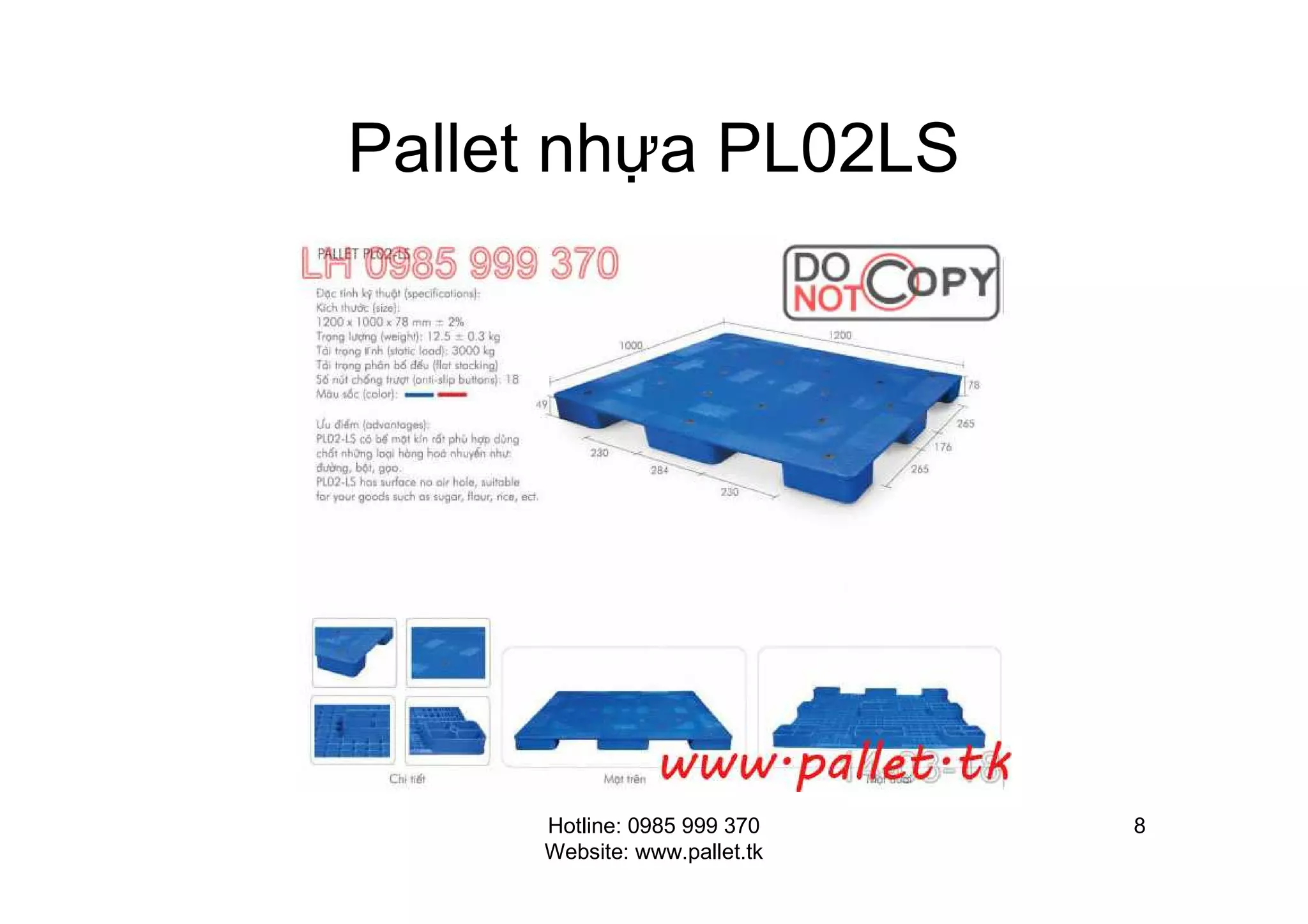 Pallet nhua, pallet dong cont, tam lot nhua, pallet mu, pallet moi, tam ...