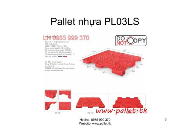 Pallet nhua, pallet dong cont, tam lot nhua, pallet mu, pallet moi, tam ...