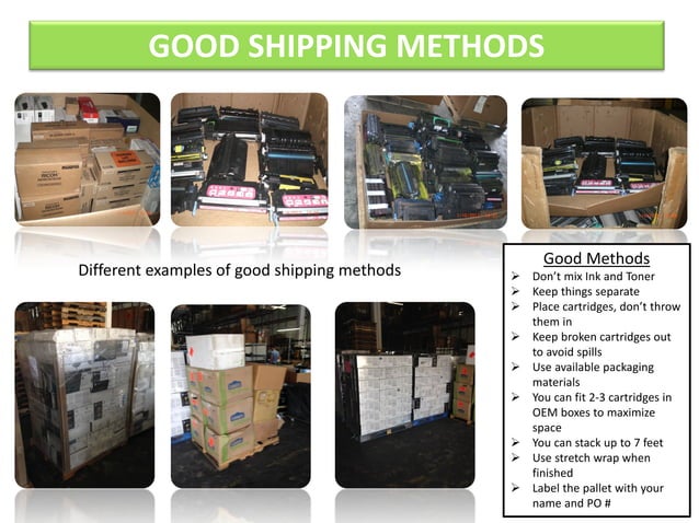 Pallet shipment process pdf:2 | PPT