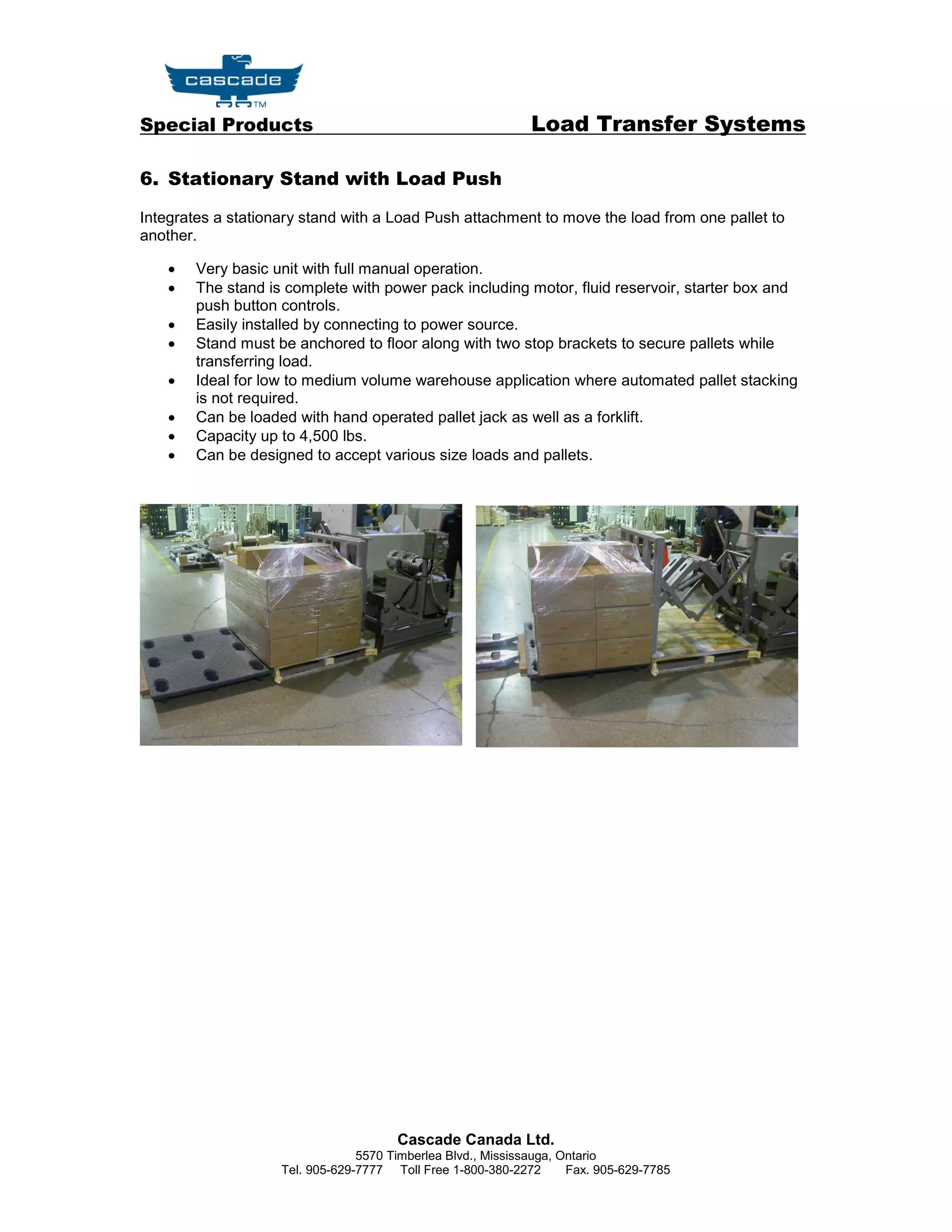 Pallet Transfer Systems Brochure | PDF