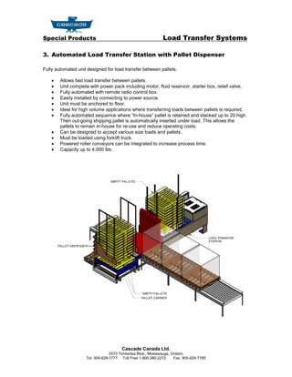 Pallet Transfer Systems Brochure | PDF