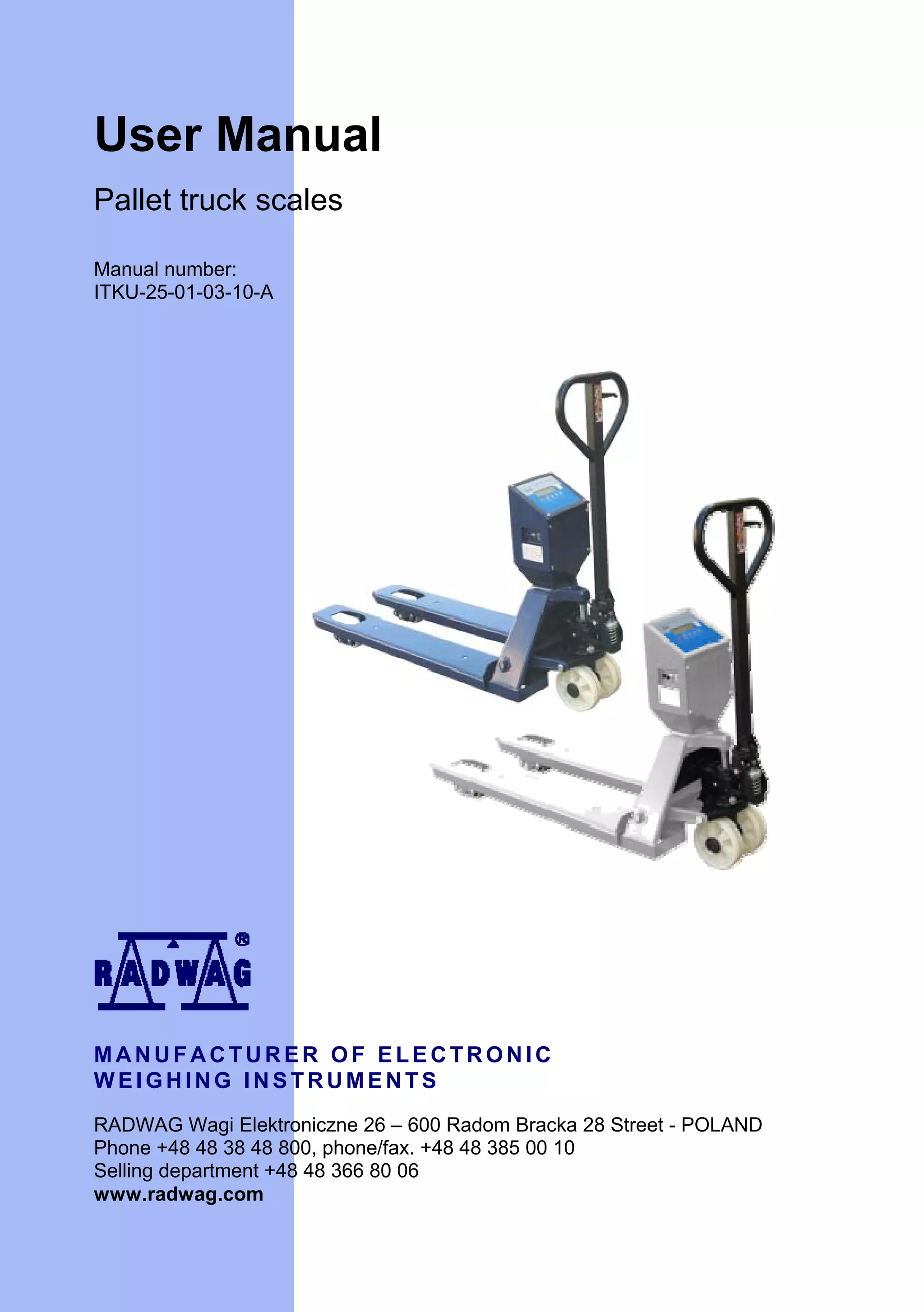 Pallet truck scales | PDF