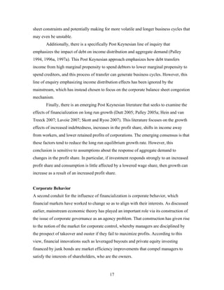 Thomas Pally - 'financialization: what it is and why it matters" | PDF