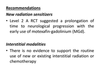Palliation brain, spinal and bone mets | PPTX