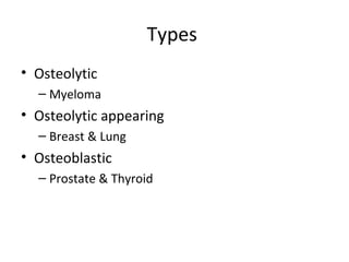Palliation of bone metastases | PPT