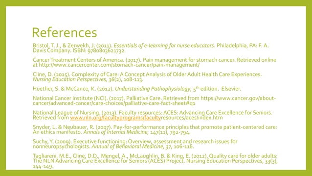 Palliative care:Pain Management Reflection Assignment | PPTX