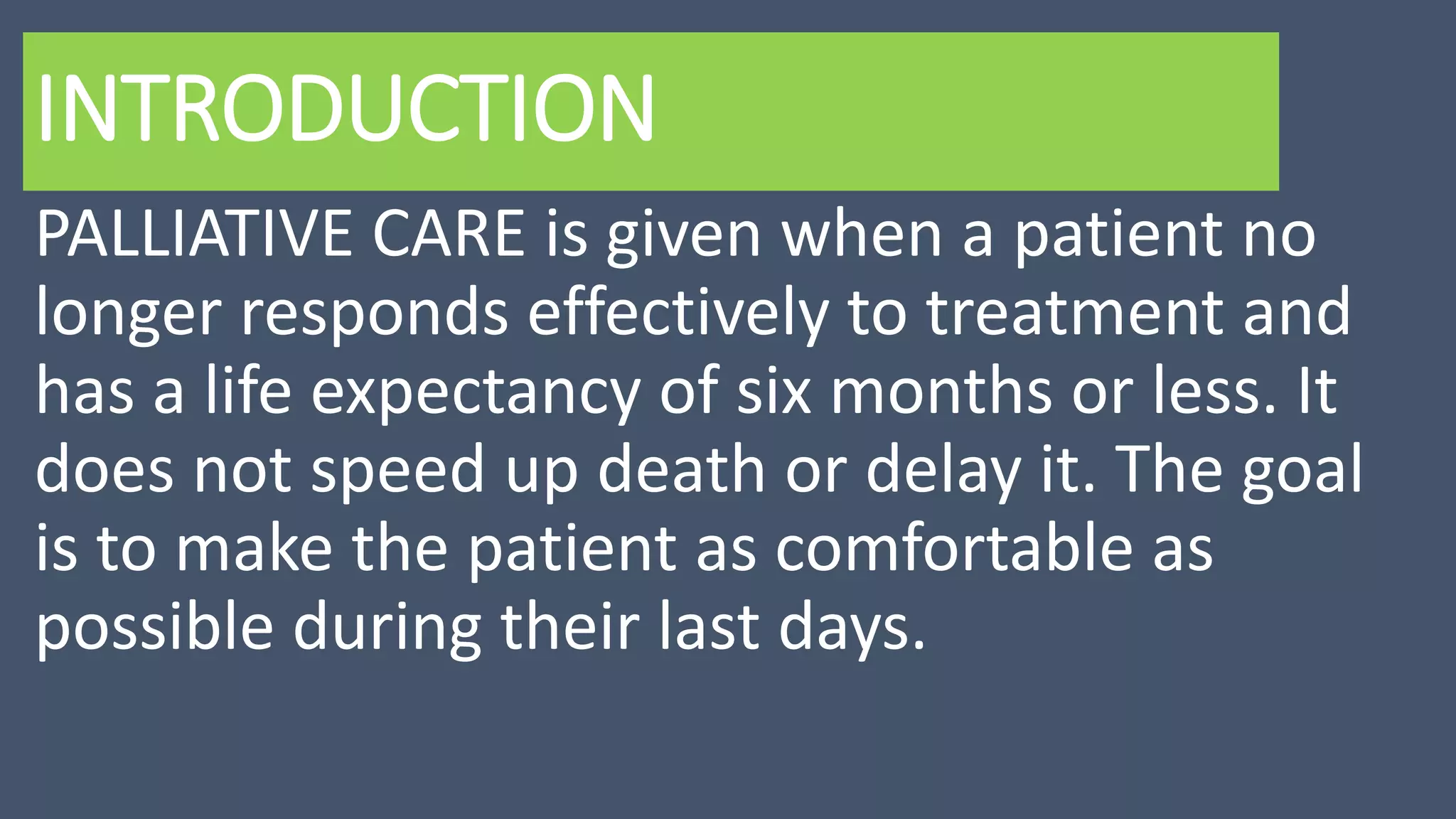 PALLIATIVE CARE.pptx | Eldercare | Family and Relationships