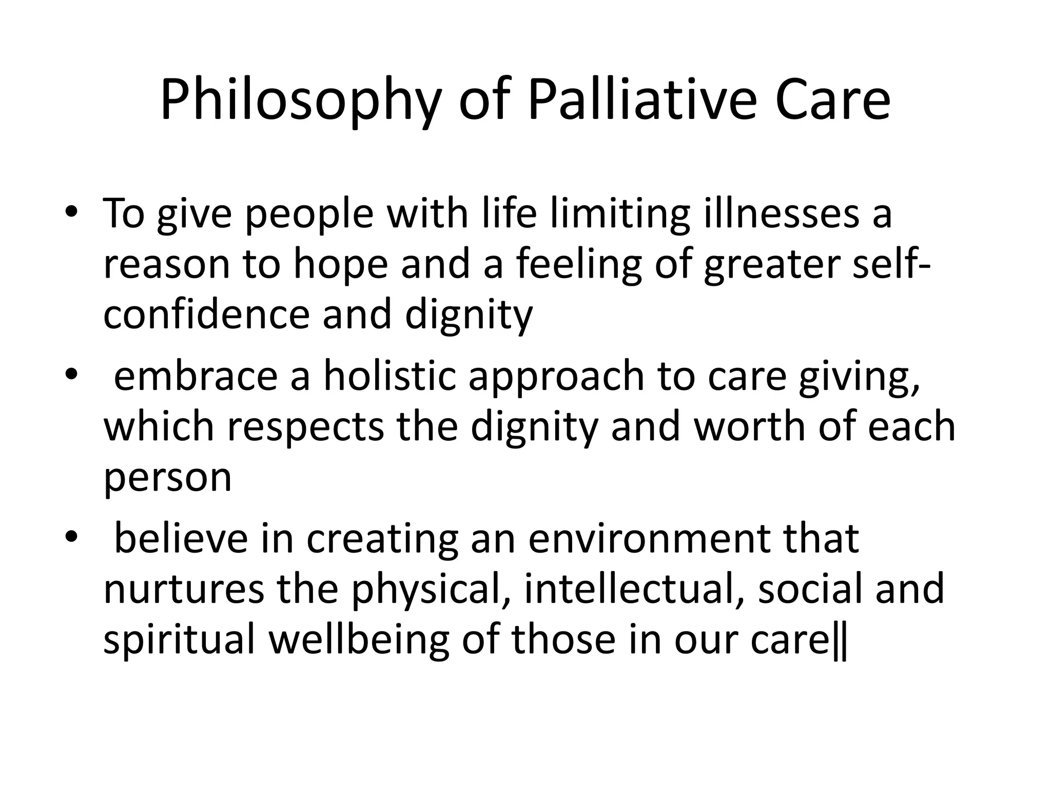 Palliative care and end of life care | PPTX