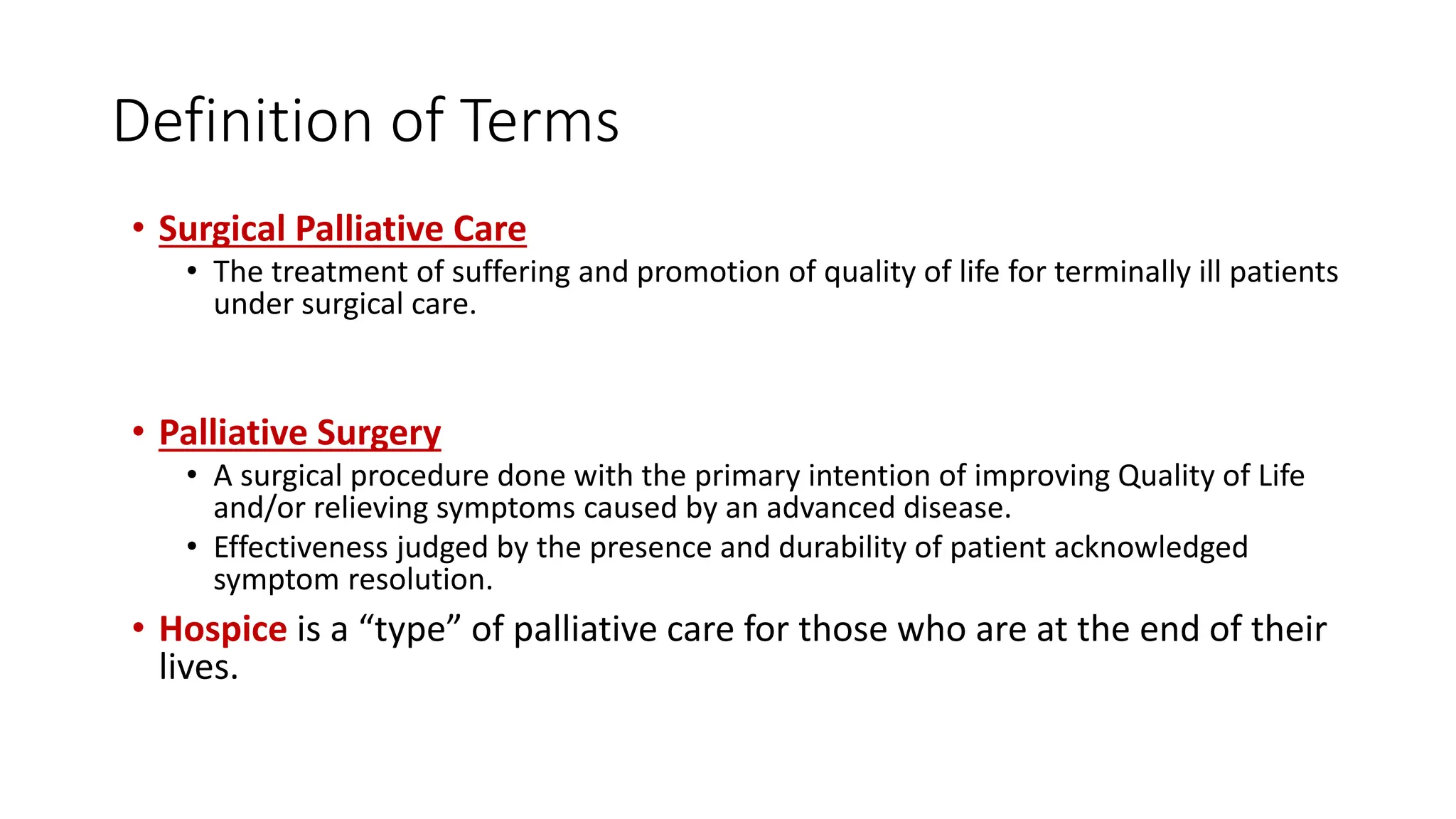PALLIATIVE CARE AND PRINCIPLES OF MANAGEMENT OF TERMINALLY ILL - ITANKA ...