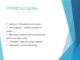 palliative care group two.pptx hypercalcemia | PPT
