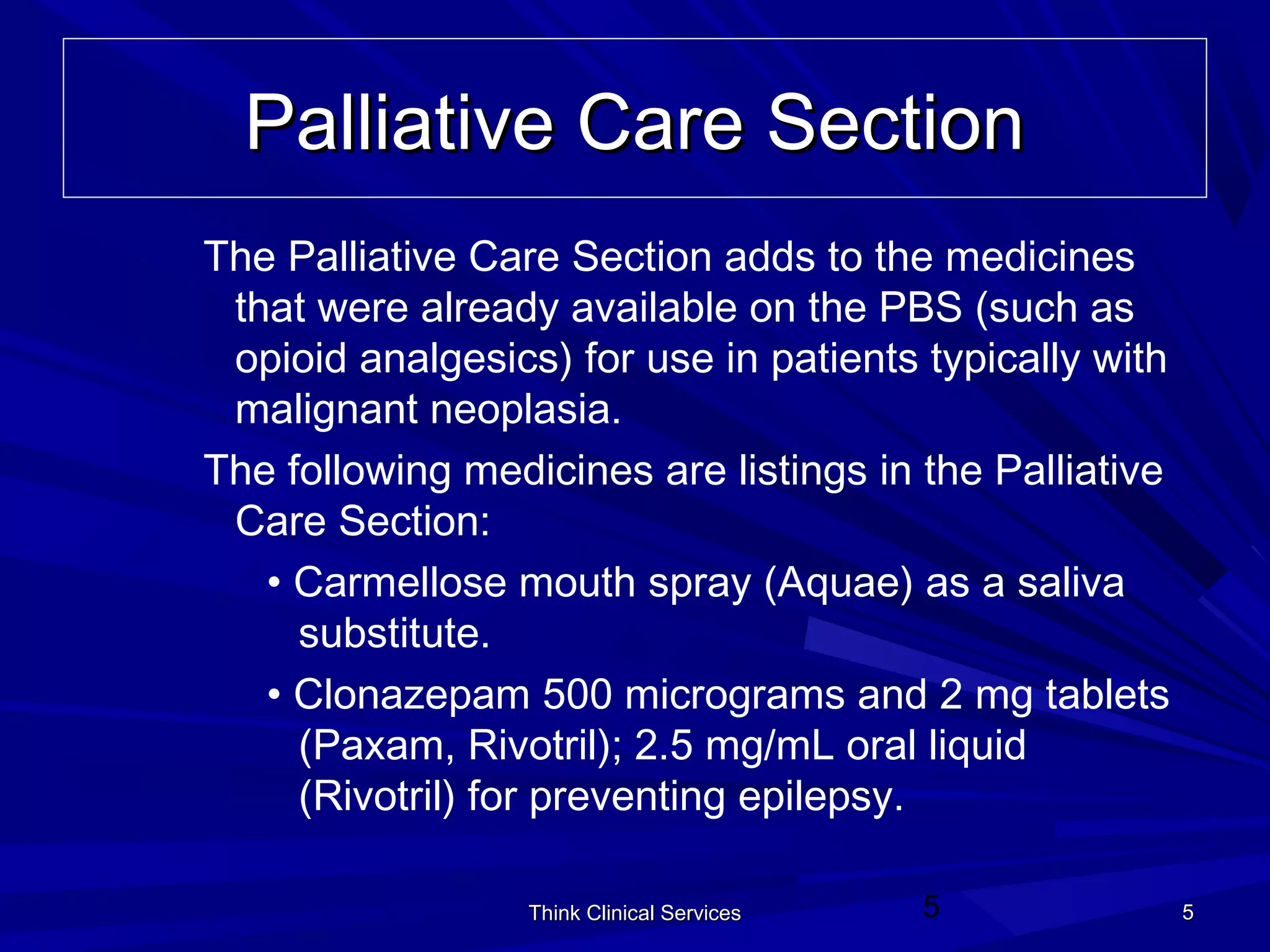 Palliative care medicines | PPT