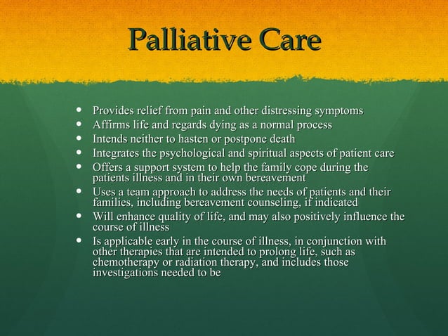 Palliative Care Presentation | PPT