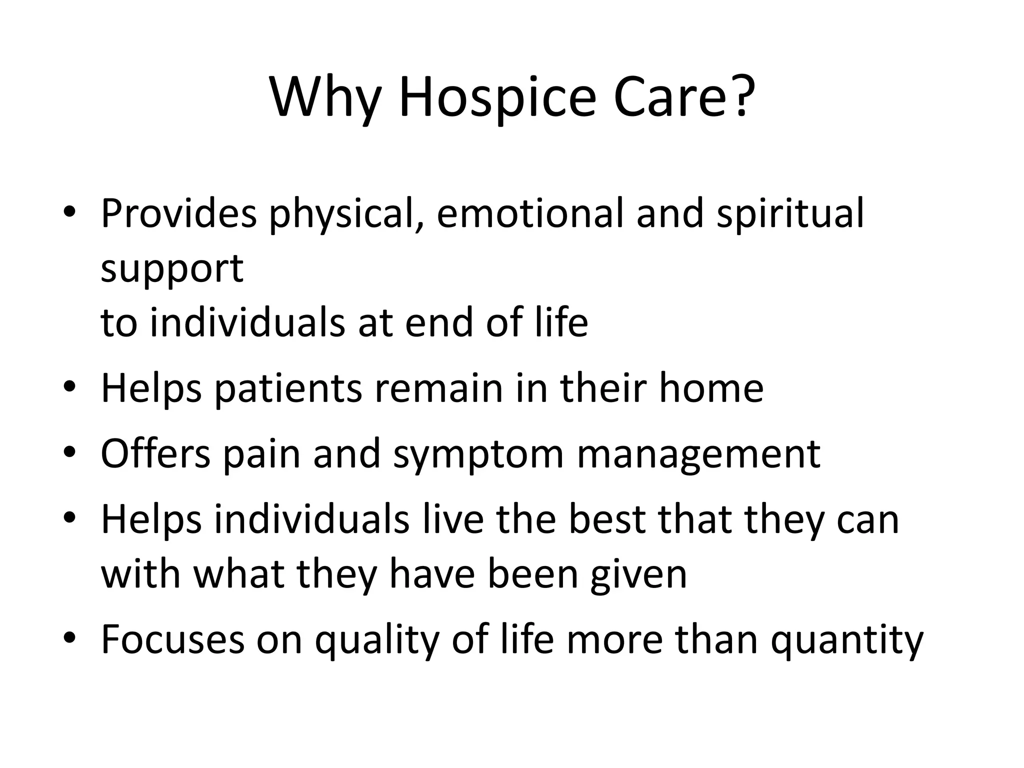Palliative Care vs. Hospice Care | PPTX | Lung and Respiratory Health | Diseases and Conditions