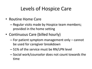 Palliative Care vs. Hospice Care | PPTX