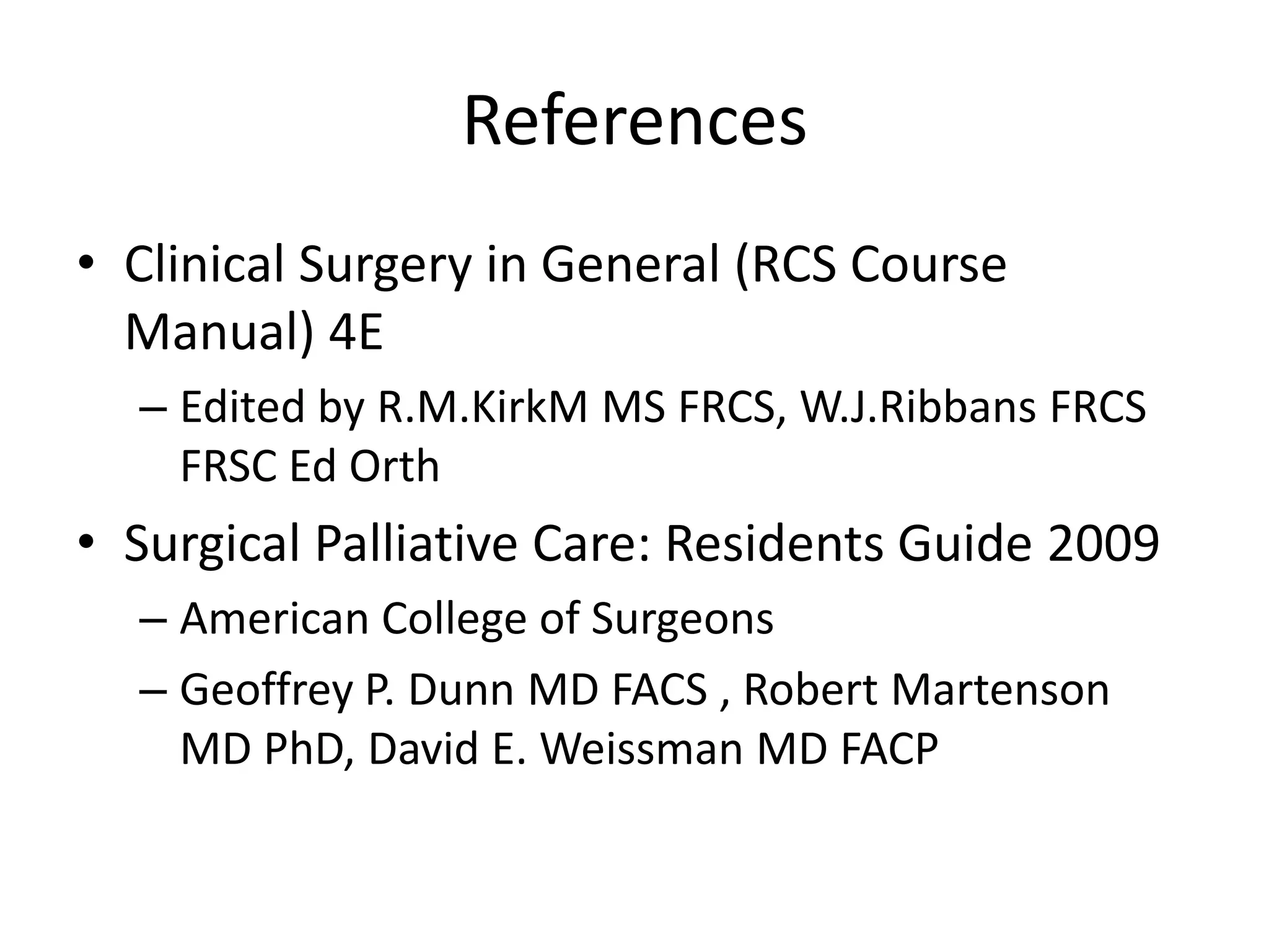Palliative surgery | PPTX
