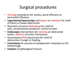 Palliative surgery | PPTX