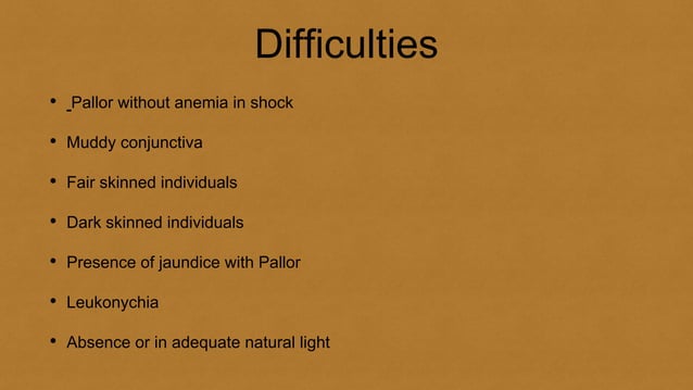 Pallor | PPTX | Blood Disorders | Diseases and Conditions