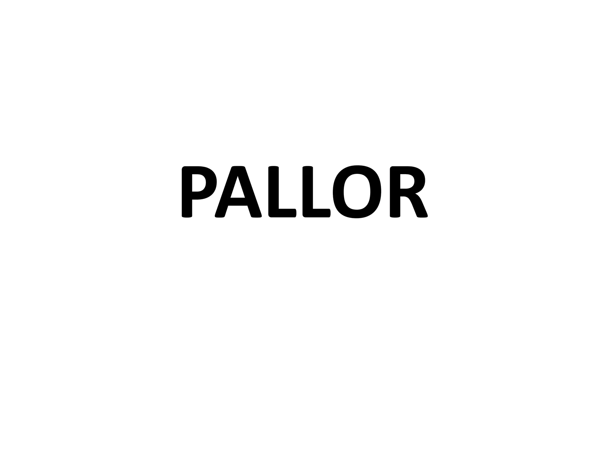 Causes and types of pallor which are clinically signufucant | PPT ...