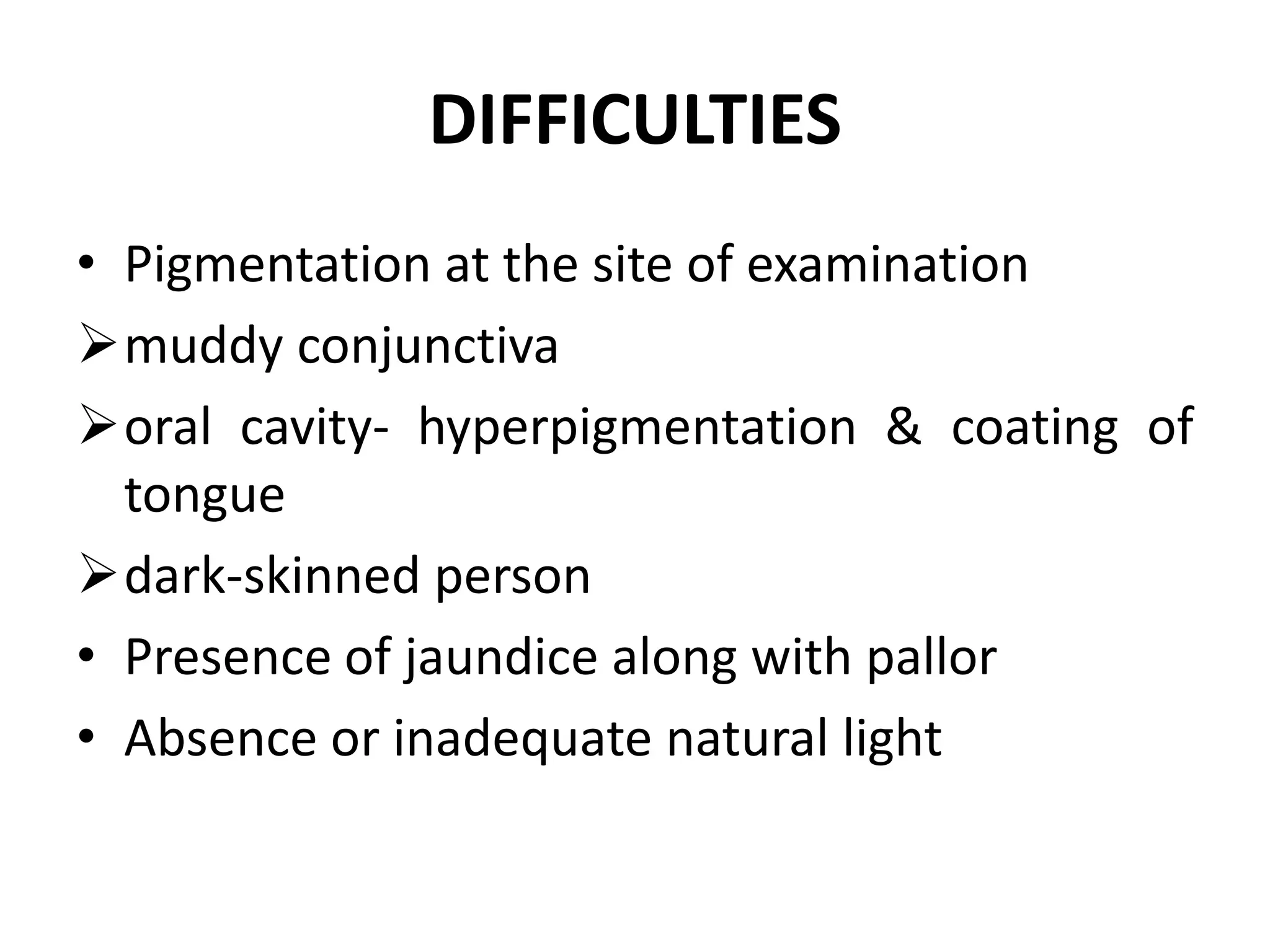 Causes and types of pallor which are clinically signufucant | PPT