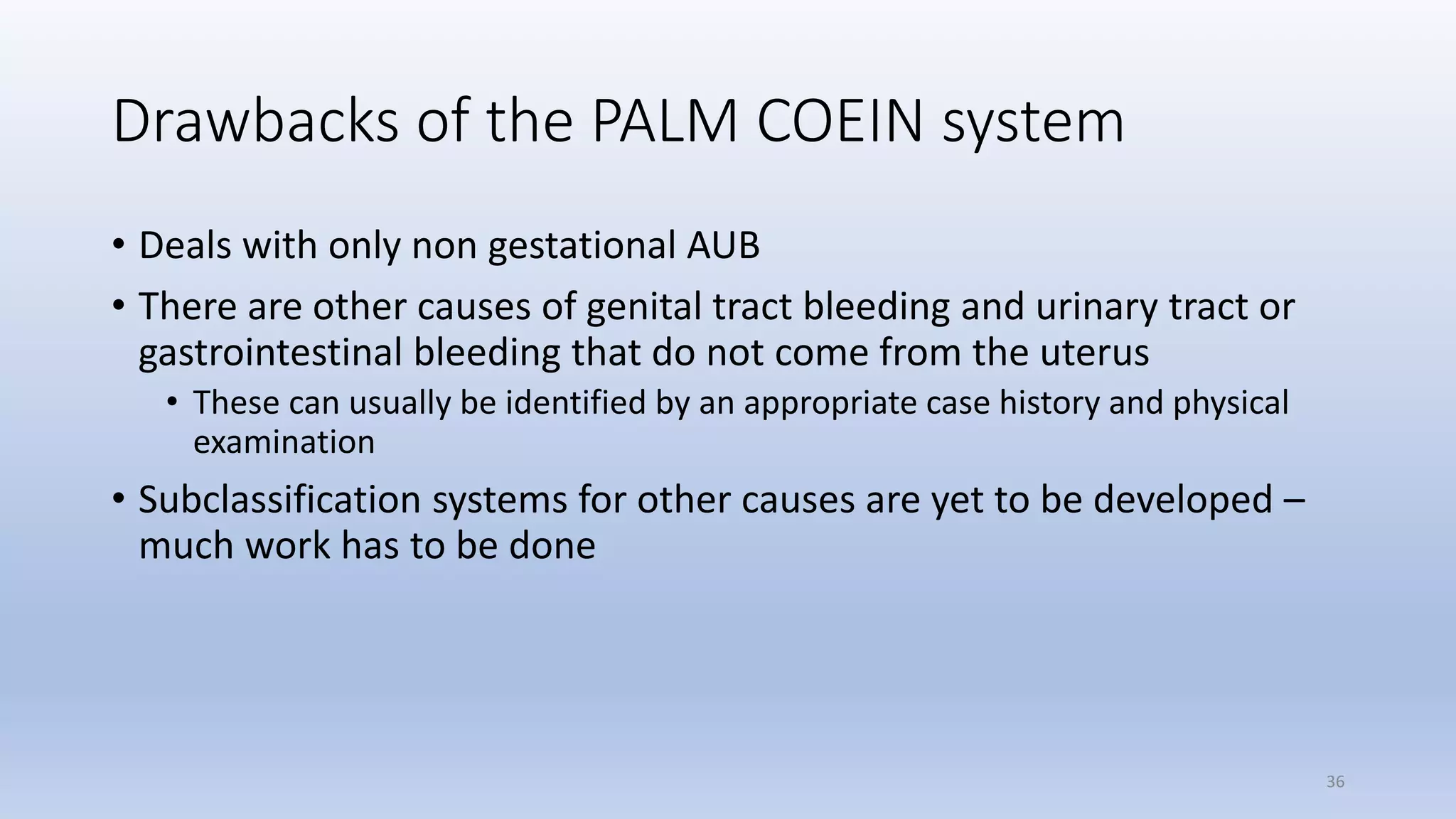 Palm coein classification its clinical significance -final | PPT