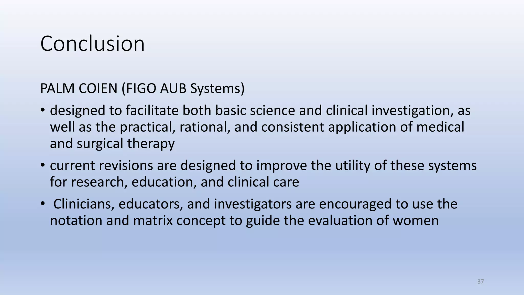Palm coein classification its clinical significance -final | PPT