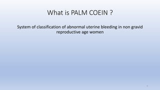Palm coein classification its clinical significance -final | PPT