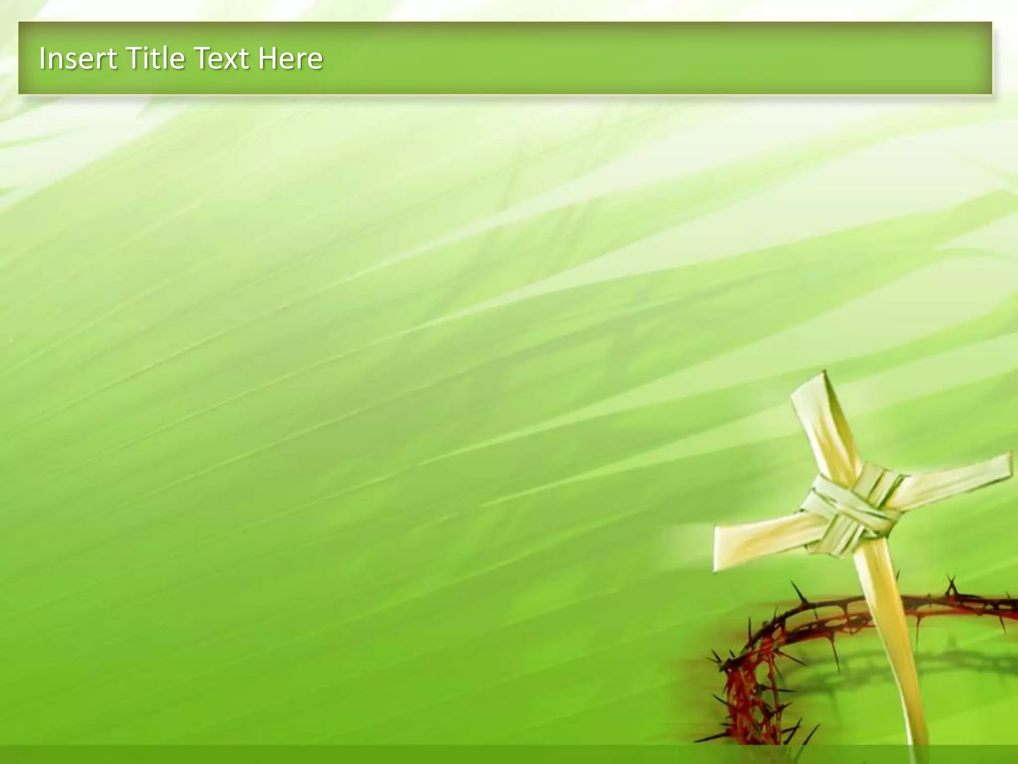 Palm sunday- ppt template | PPTX